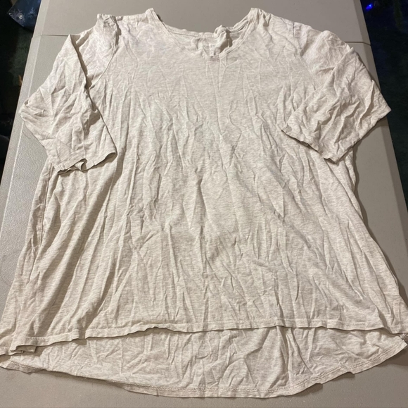 J. Jill | Tops | Pure Jill Light Shirred Back Tunic Top Light Heathered ...